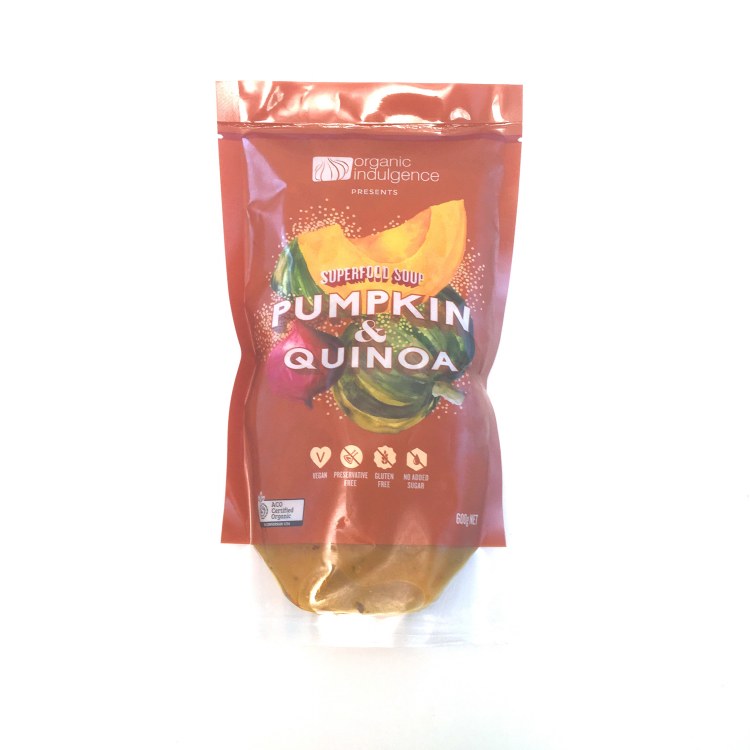 Organic Indulgence Pumpkin & Quinoa Soup 600g – The Prickly Pineapple