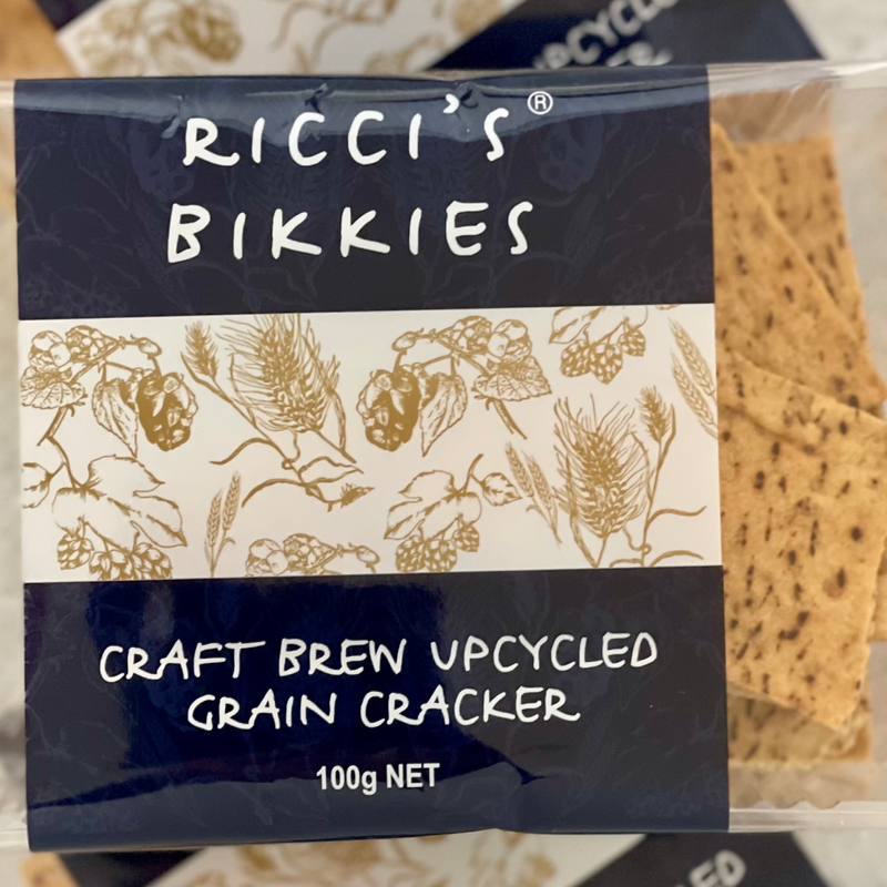 Ricci's Bikkies Pita Crisps Craft brew upcycled grain 100g – The ...
