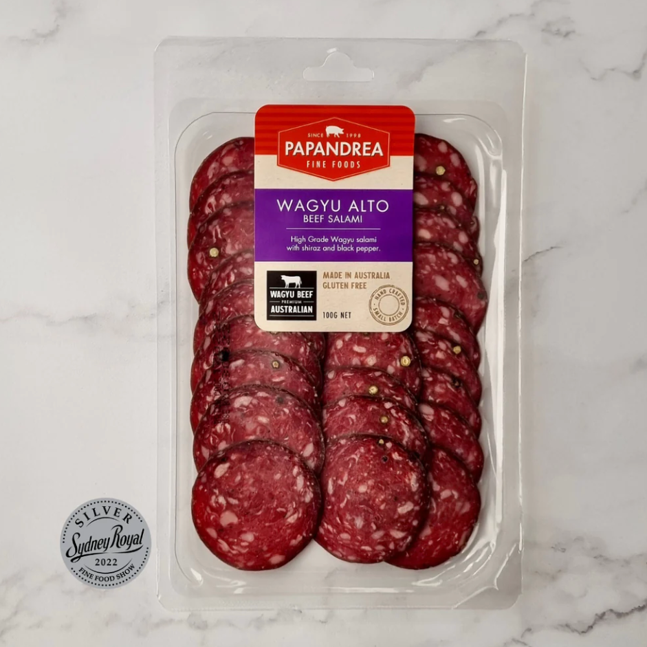 Papandrea Wagyu Alto Beef Salami 100g – The Prickly Pineapple
