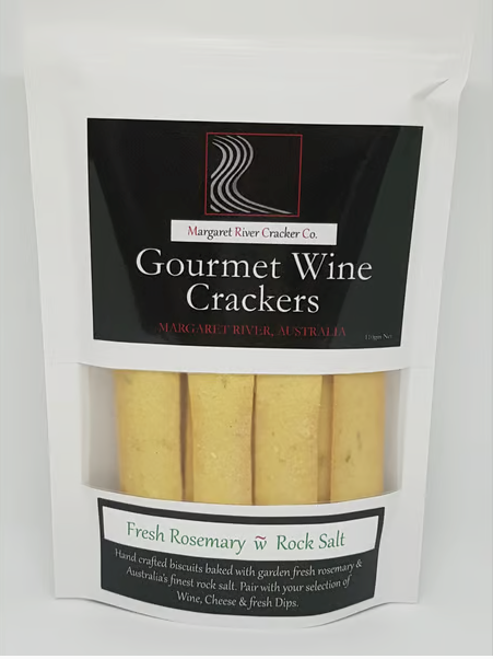 Margaret River Gourmet Wine Cracker Fresh Rosemary & Rock Salt 110g ...