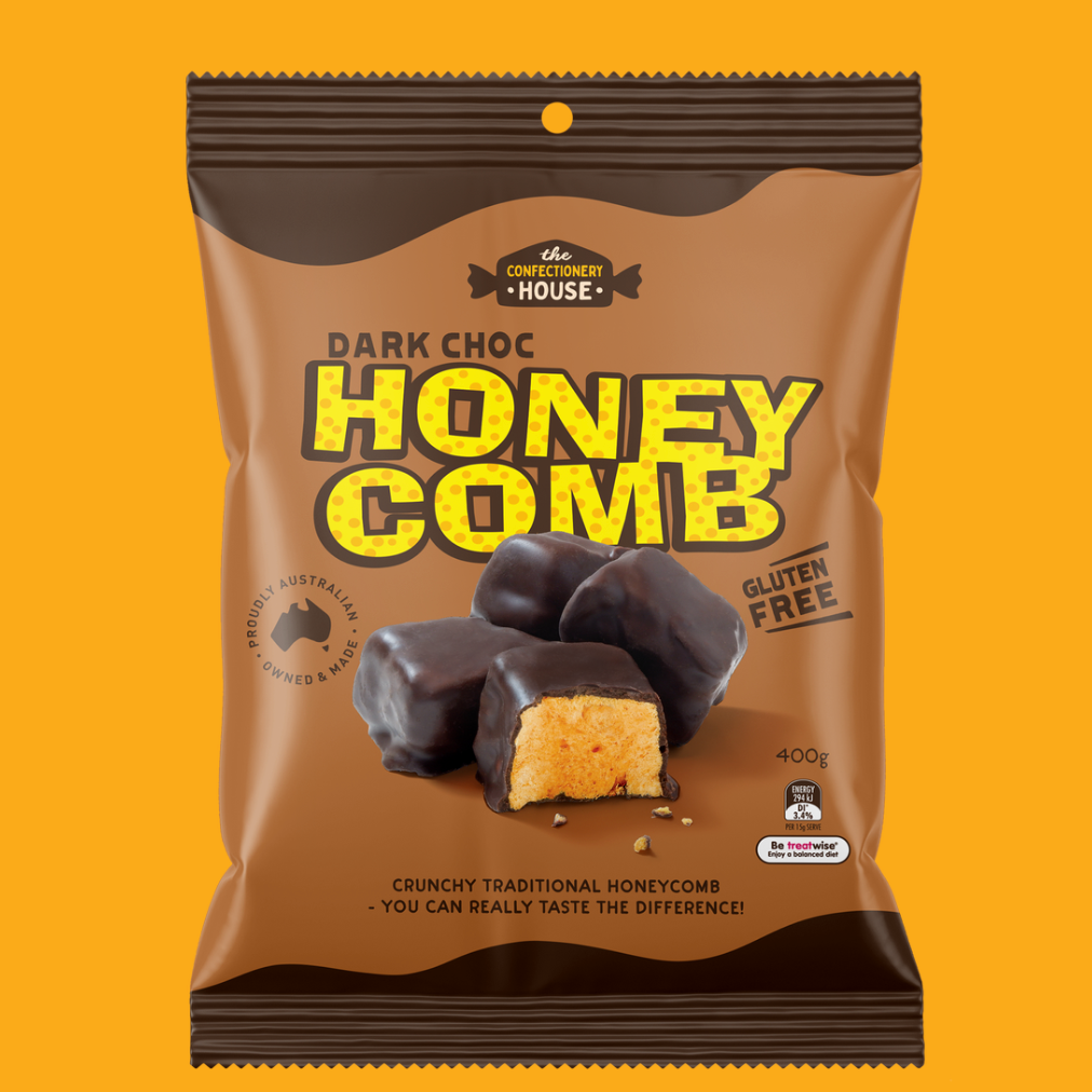 The Confectionery House Honeycomb Dark Choc GF – The Prickly Pineapple