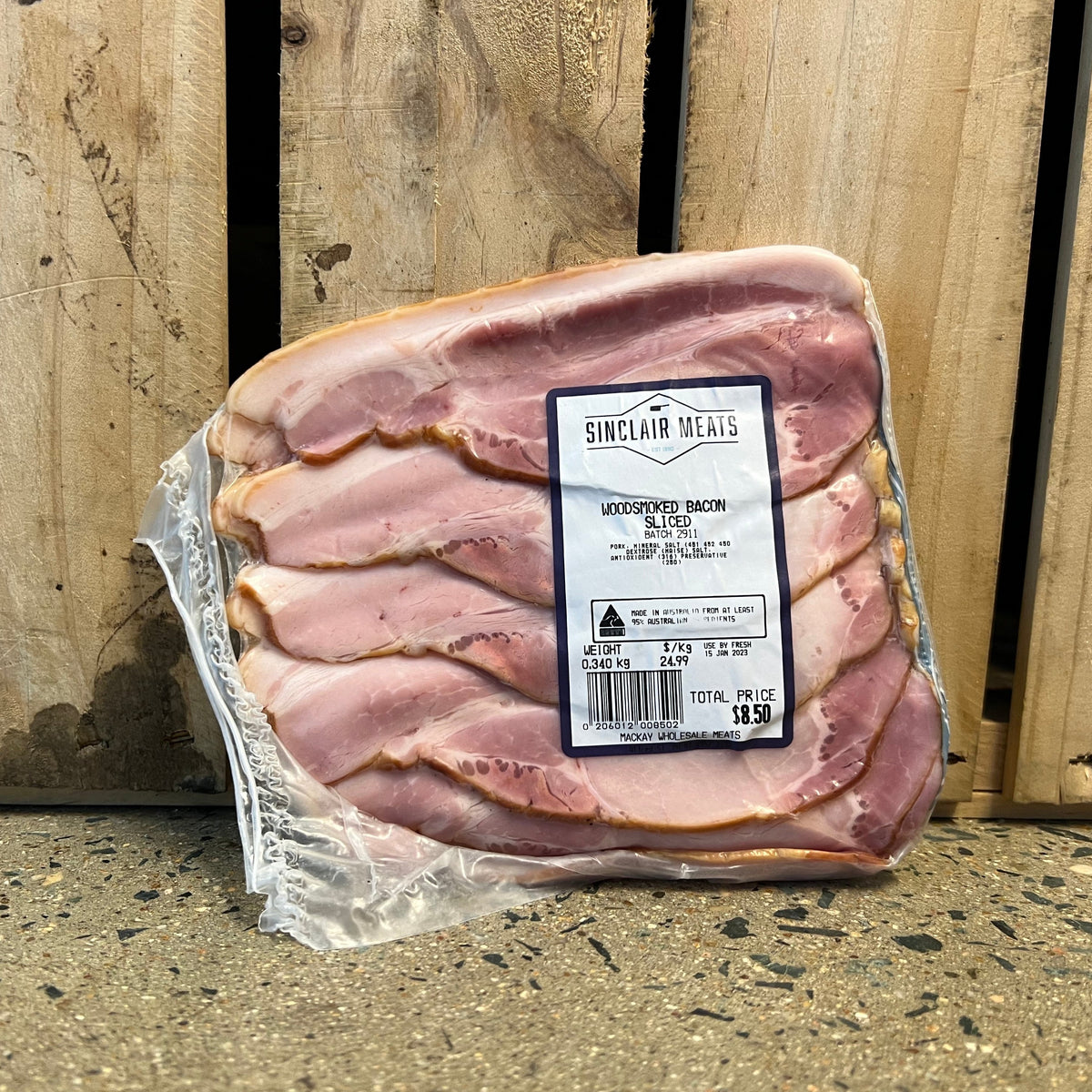Sinclair Woodsmoked Bacon sliced packets – The Prickly Pineapple